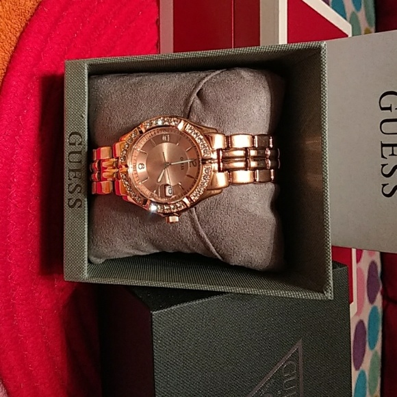 Guess | Accessories | Authentic Nwt Guess Rose Gold Watch | Poshmark